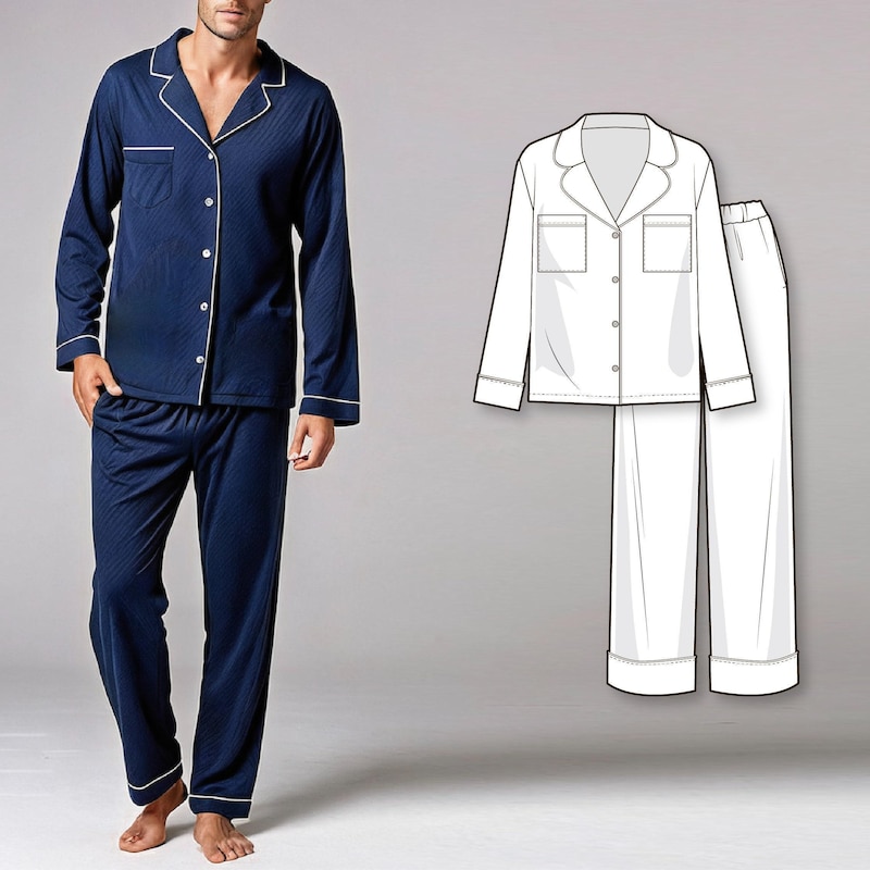 Mens Soft Short Pjs - Etsy UK