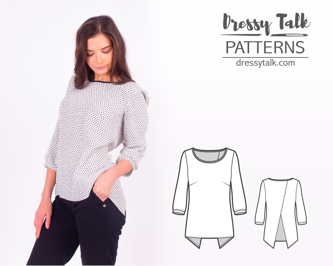 Top Patterns Cross Back Top Pattern Blouse Patterns Sewing Tutorials ...