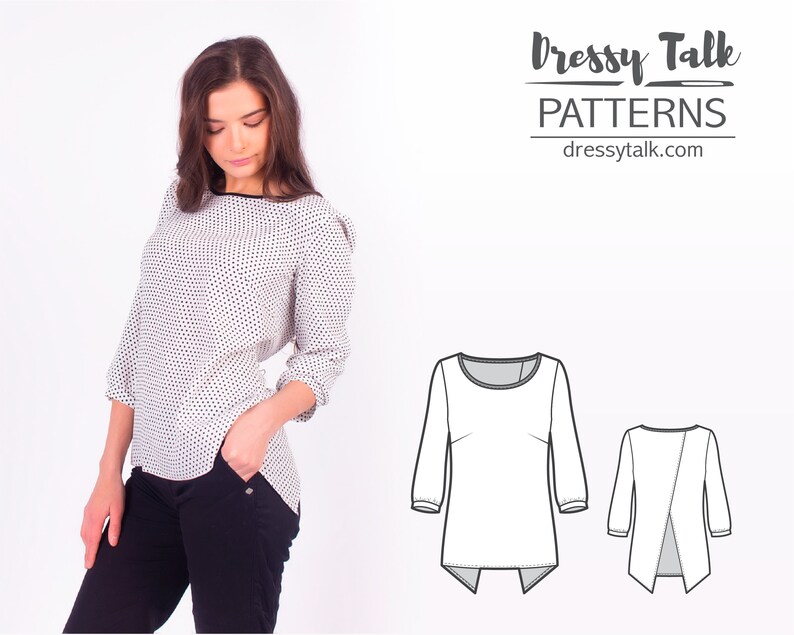 Top Patterns Cross Back Top Pattern Blouse Patterns - Etsy