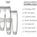Boys Sweatpants Sewing Pattern PDF, Colorblock Pants Pattern for Kids ...