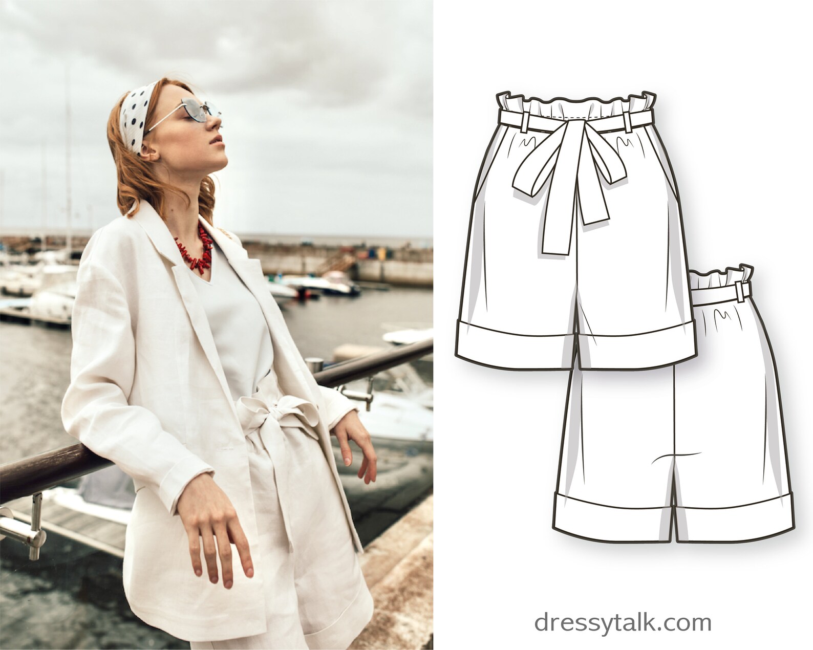 Shorts Sewing Pattern Womens Shorts Pattern PDF Clothing | Etsy