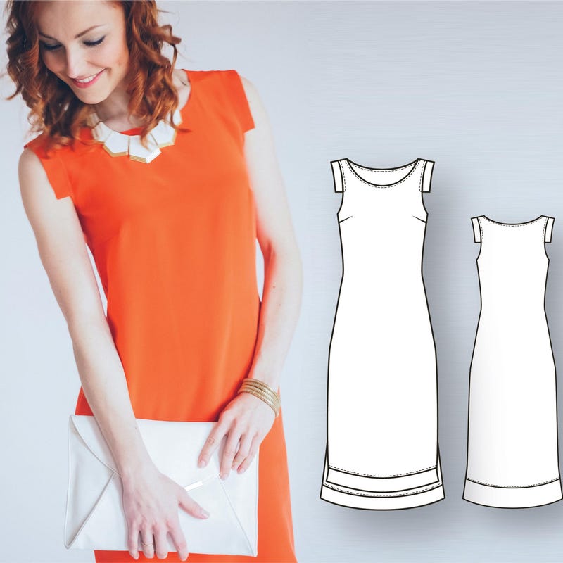 Shift Dress Pattern - Etsy