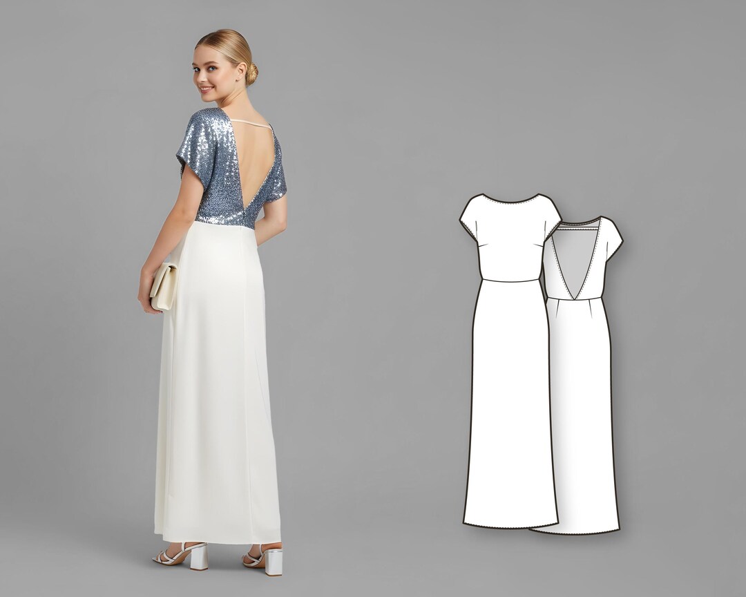 Schnittmuster Abendkleid A Linie