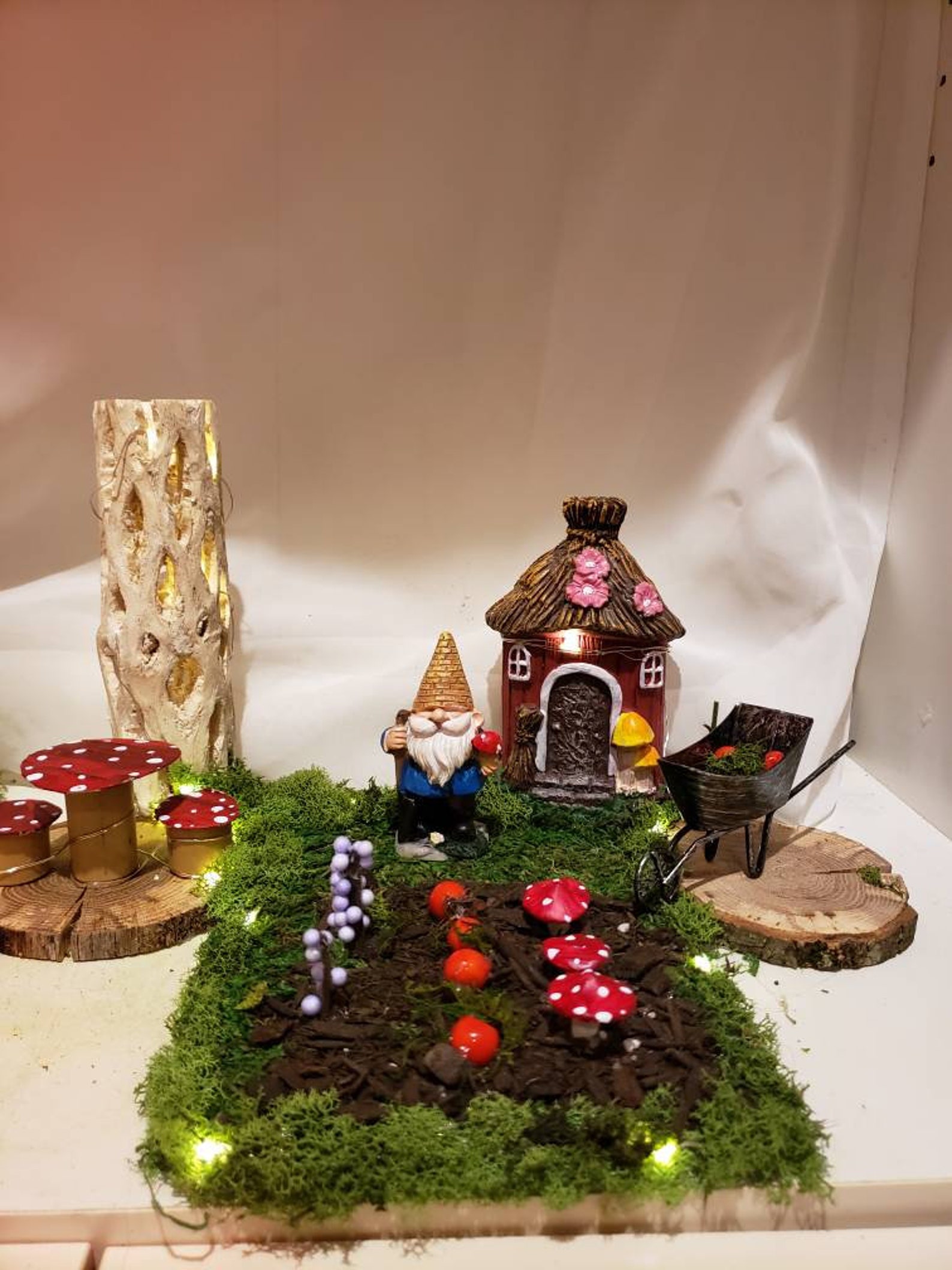 Gnome Toadstool Farm | Etsy