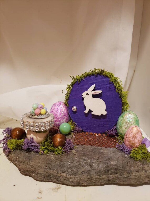 Purple Bunny Door | Etsy