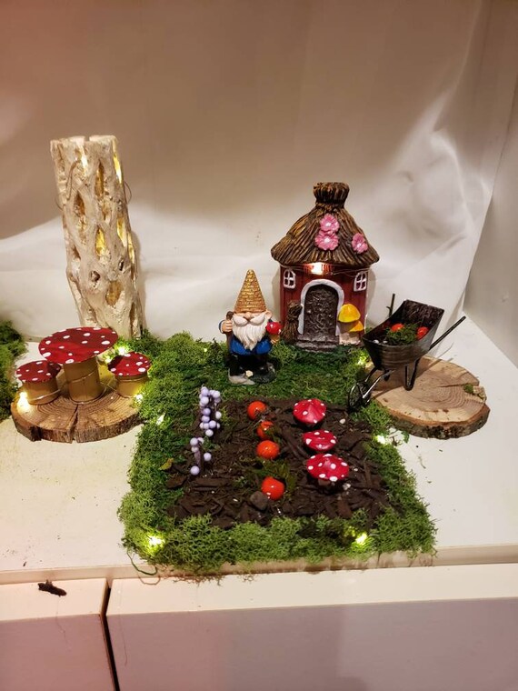 Gnome Toadstool Farm | Etsy
