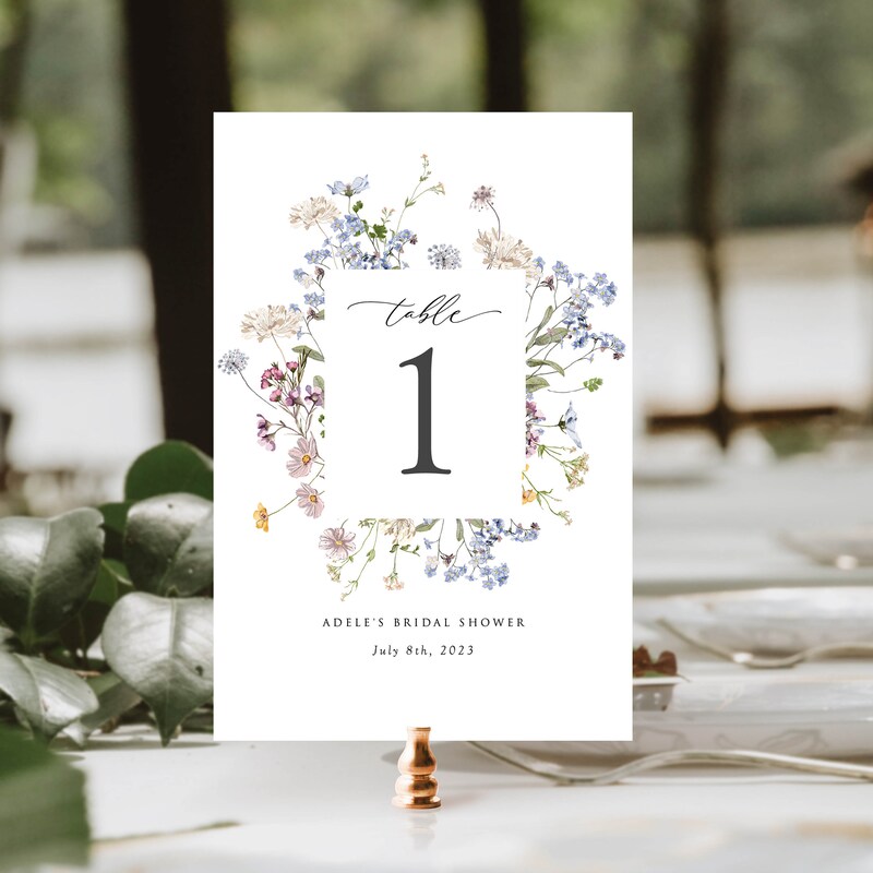 Elegant Table Number - Etsy