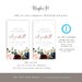 Favor Tag, Navy, Burgundy and Blush, Gift Tag Template, Bridal Shower ...