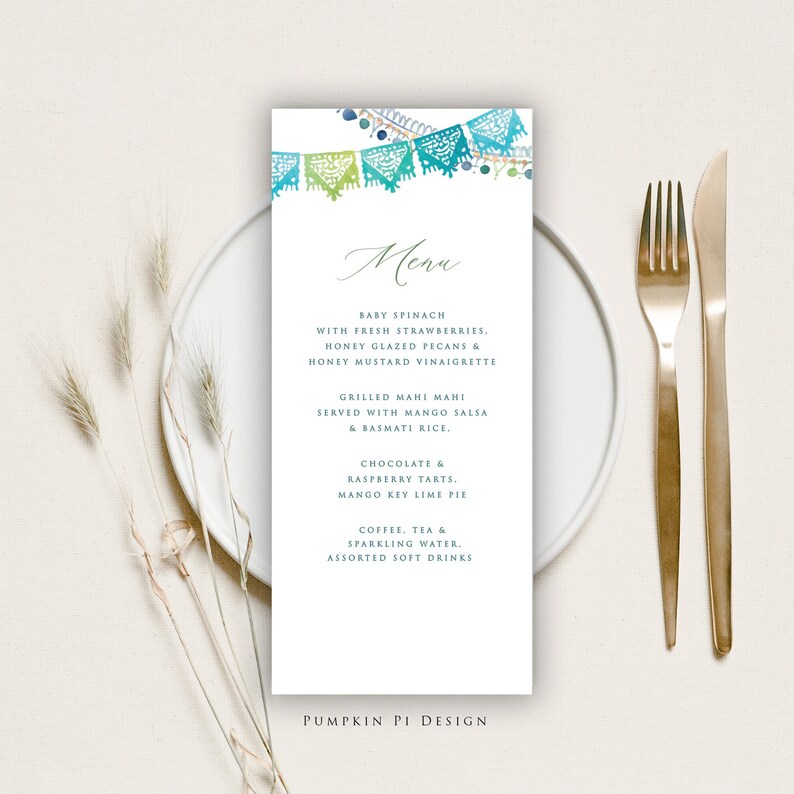 Fiesta Rehearsal Dinner Menu, Love and Laughter Before Happily Ever ...