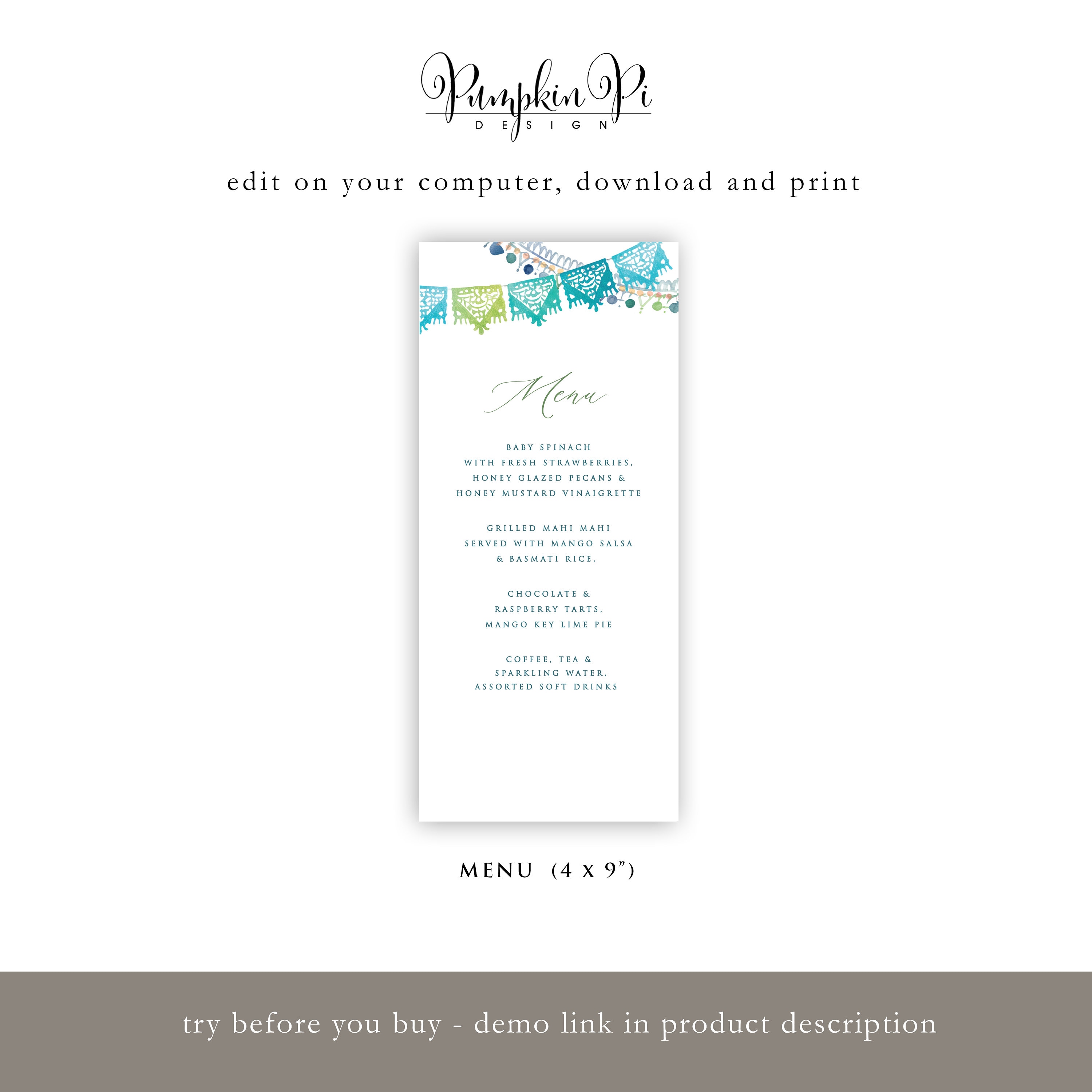 Fiesta Rehearsal Dinner Menu, Love and Laughter Before Happily Ever ...