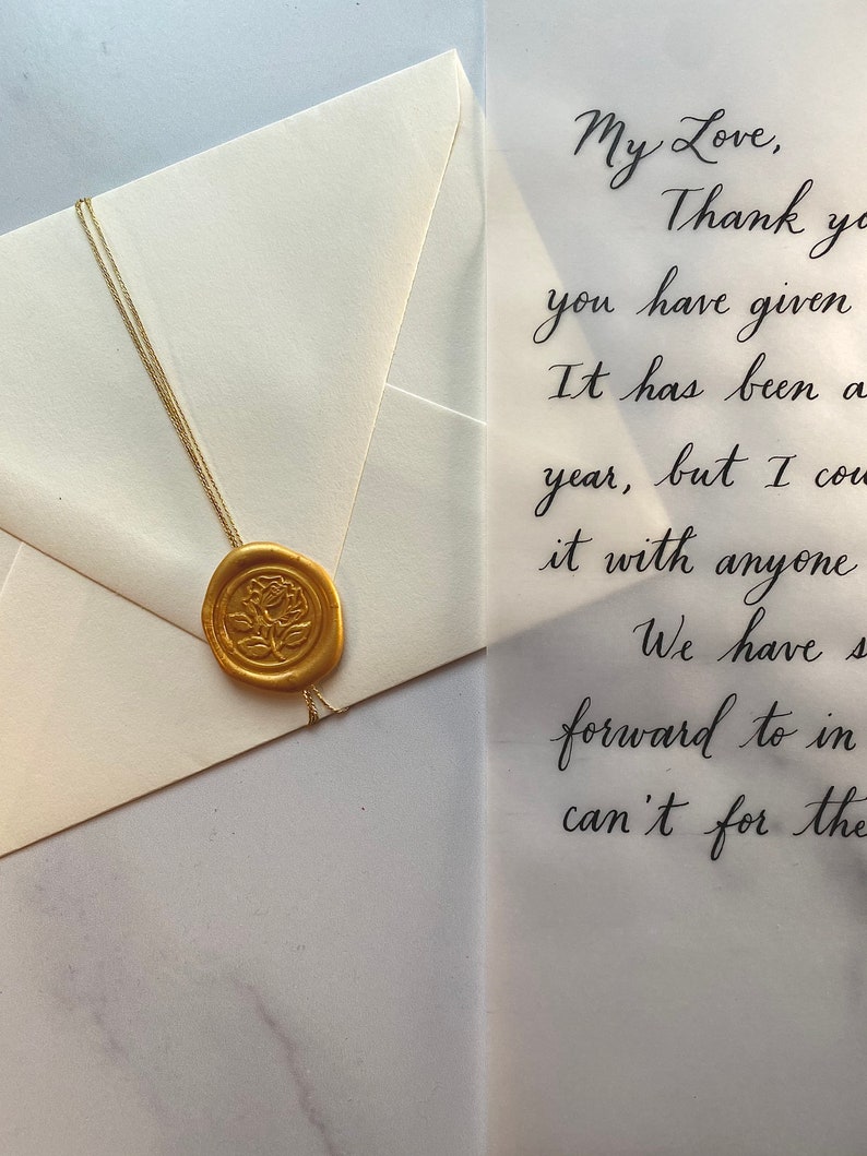 Custom Calligraphy Love Letter: Personalized Keepsake Gift - Etsy