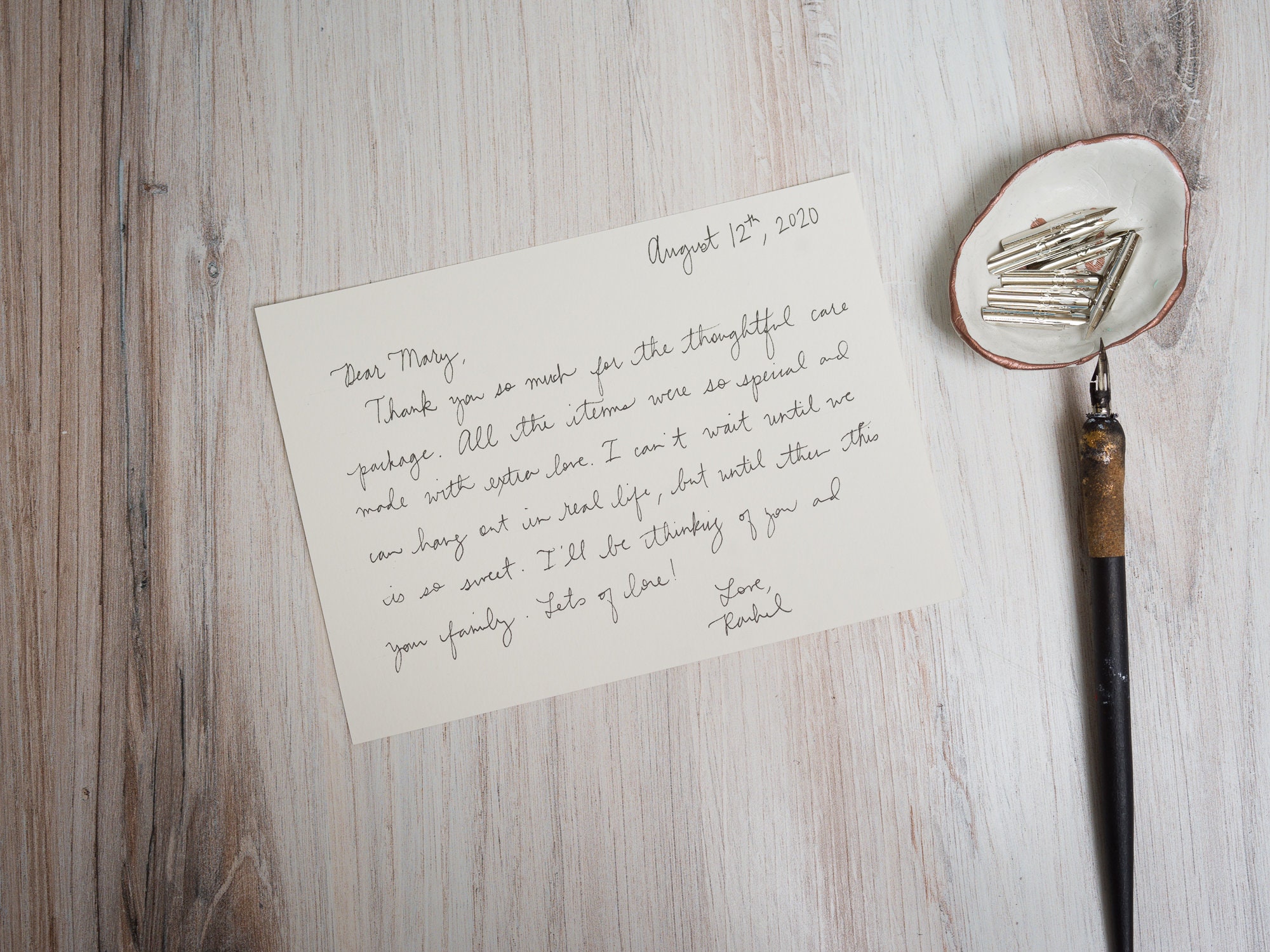 Handwritten Letter Notecard Thank You Letter Personalized - Etsy