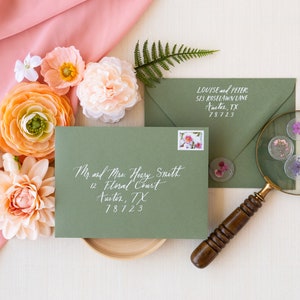 Custom Calligraphy | Outer Envelopes | Wedding | Thank You | Invitation ...