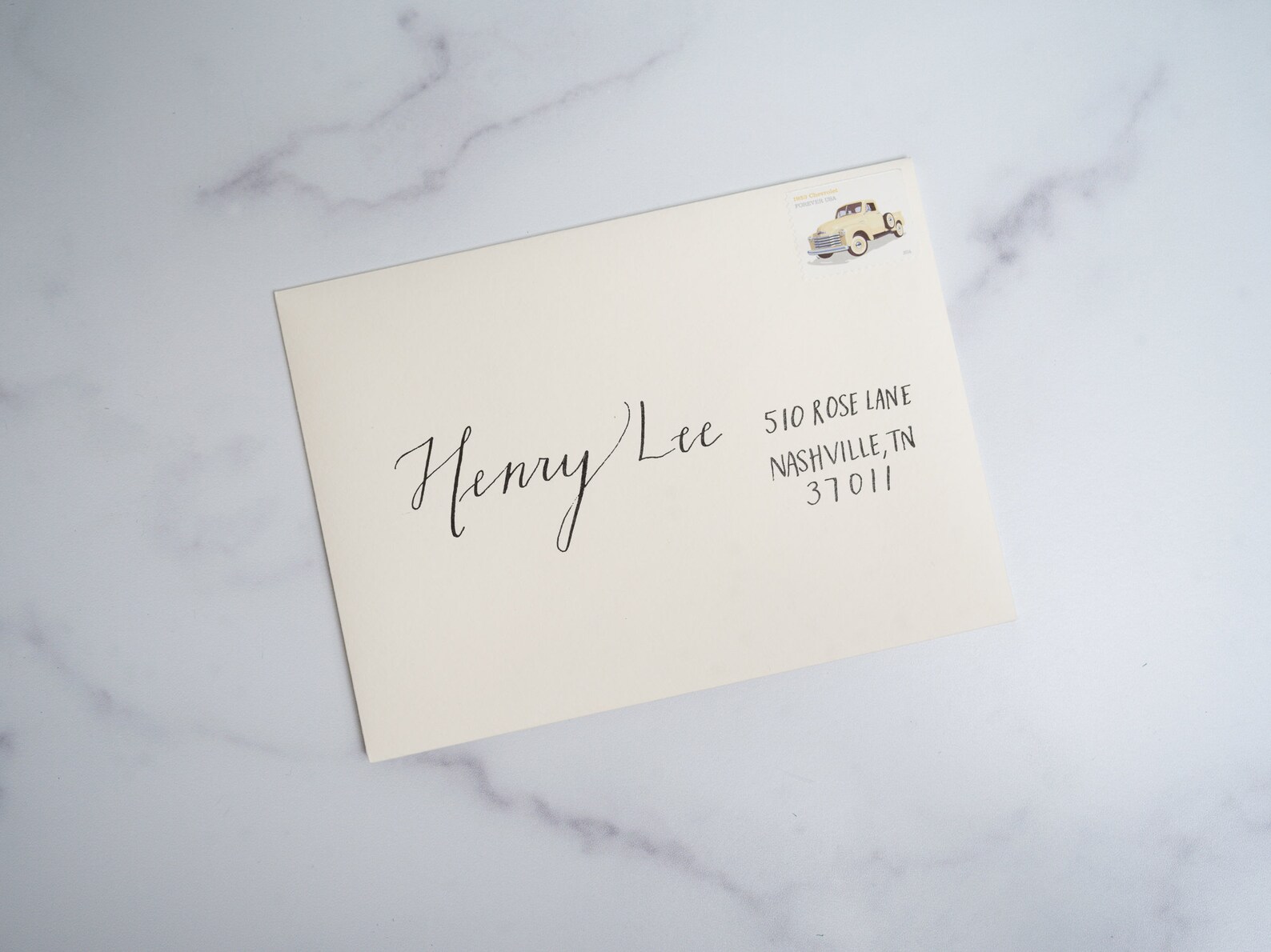 Custom Calligraphy Outer Envelopes Wedding Thank You | Etsy