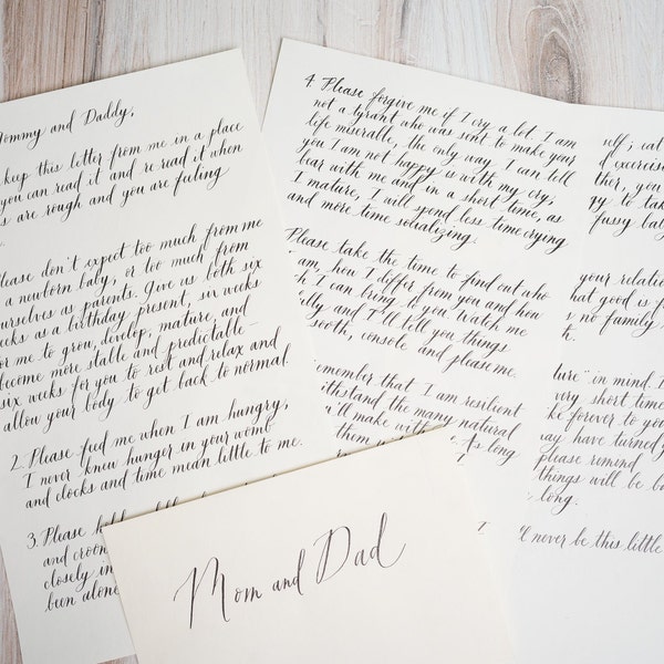 Handwritten Letter - Etsy