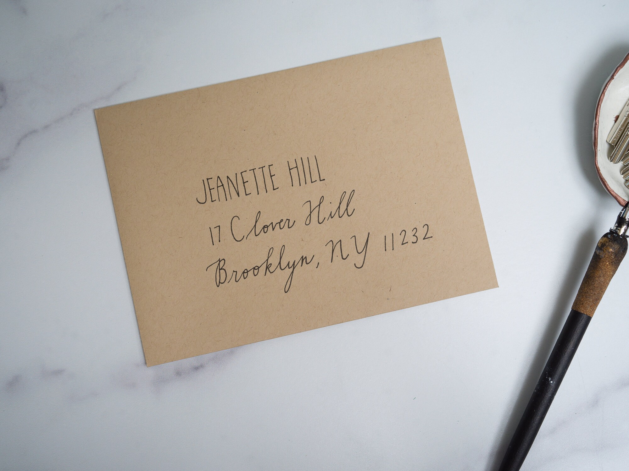 Custom Calligraphy Outer Envelopes Wedding Thank You | Etsy