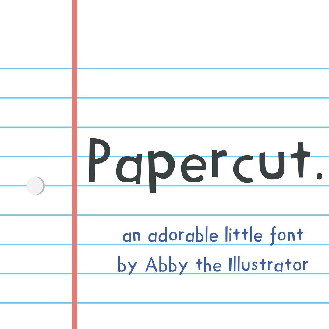 Papercut Sans Serif Font | Fun Font | Title Font | Body Font | Hand ...