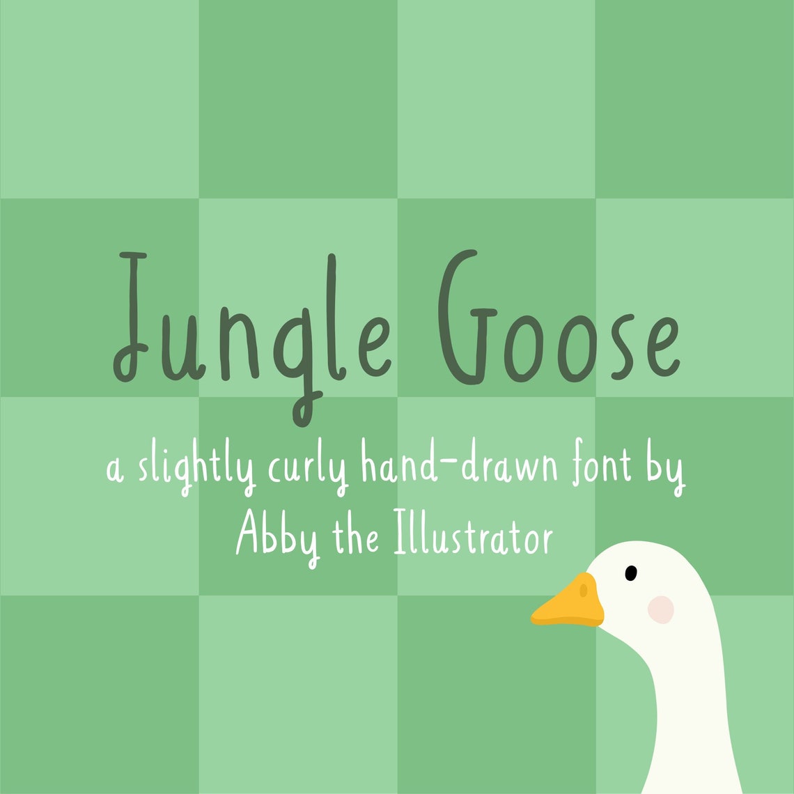 Jungle Goose Sans Serif Font | Slightly Curly Font | Notetaking Font ...