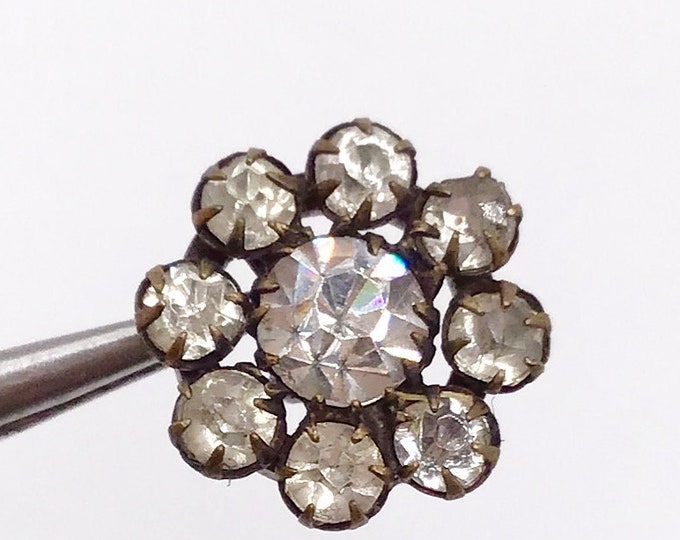 Antique, Paste Button, 19th Century. - Etsy