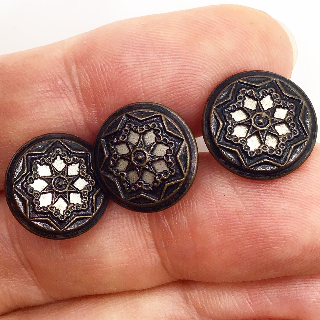 Antique, Victorian, Mirrored Buttons. - Etsy