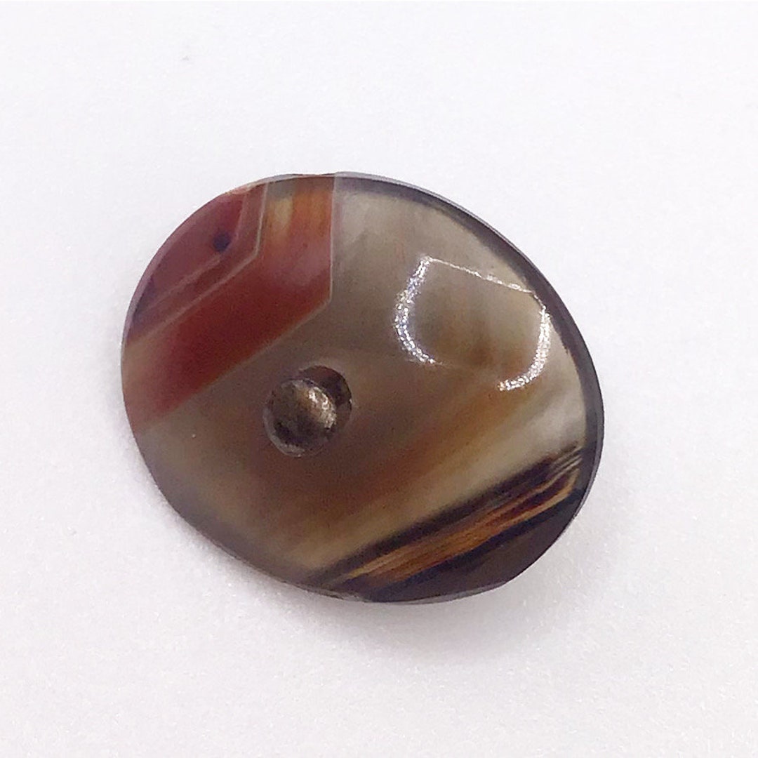 Antique, Banded Agate, Oval Button. More Than One Available. - Etsy