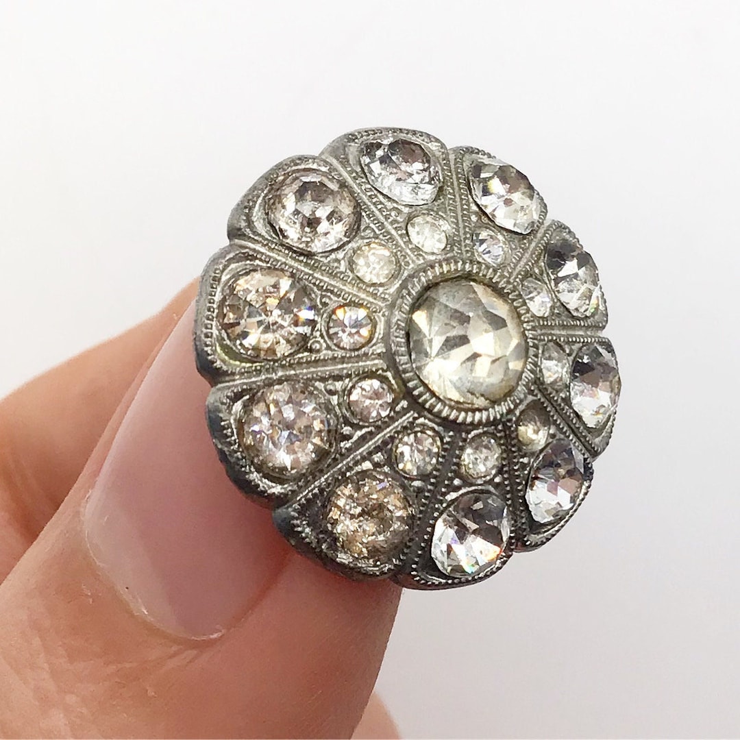 Vintage, Art Deco, Paste Button. - Etsy