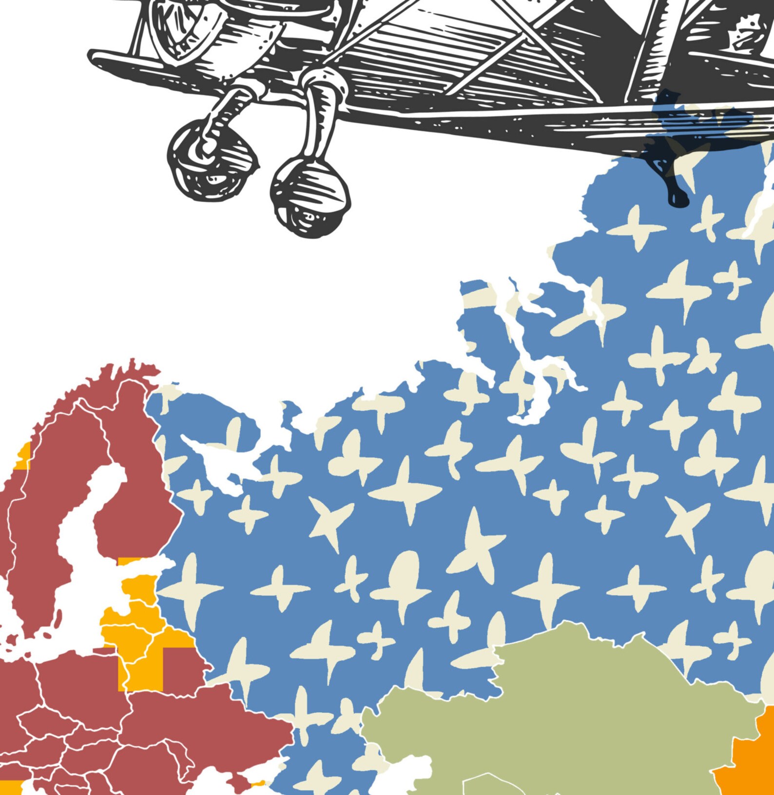 Aviation World Map World Map for Kids Airplane Nursery - Etsy