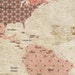 Girl's Vintage World Map Pink Girls Room Decor - Etsy