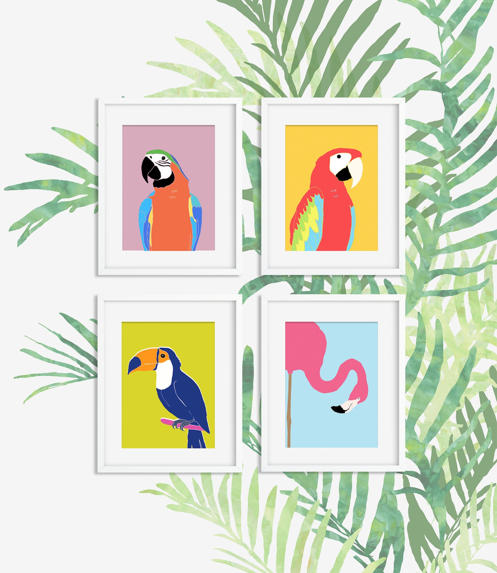 Tropical Bird Prints, Wildlife Prints, Tropical Birds Art, Nursery ...