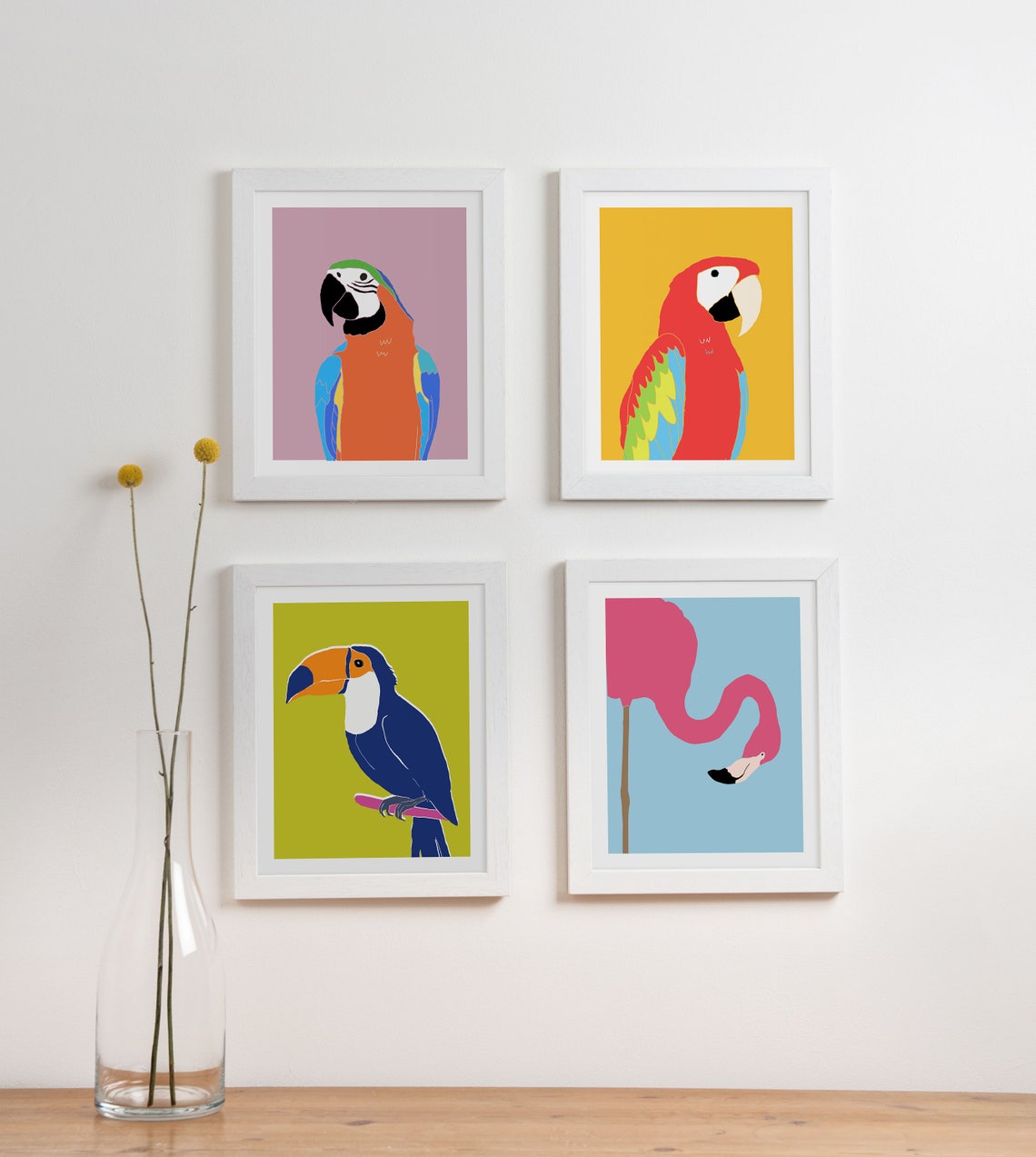Tropical Bird Prints, Wildlife Prints, Tropical Birds Art, Nursery ...