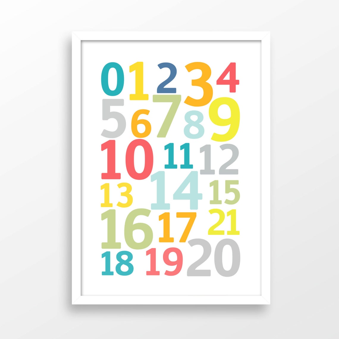 ABC poster alphabet print 123 wall art print set of 2 | Etsy