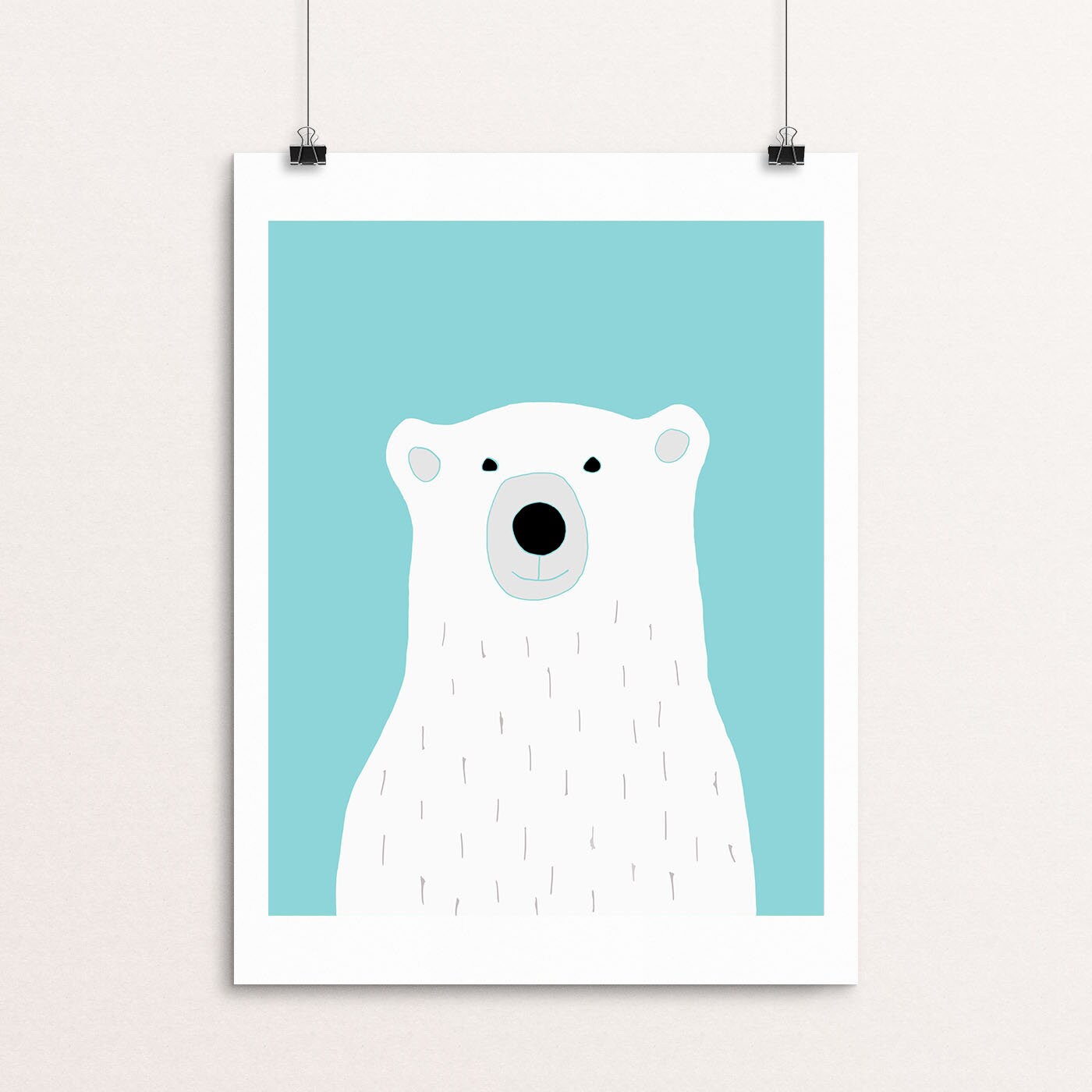 Polar Bear Nursery Decor Print, Polar Bear Kids Art, Polar Bear Nursery ...
