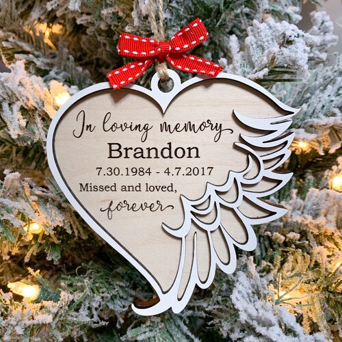 In Loving Memory Christmas Ornament Personalized Ornament | Etsy