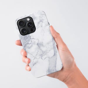Marble iPhone 16 Case, 15 Pro, 14 Plus Personalised Stone Print Phone ...