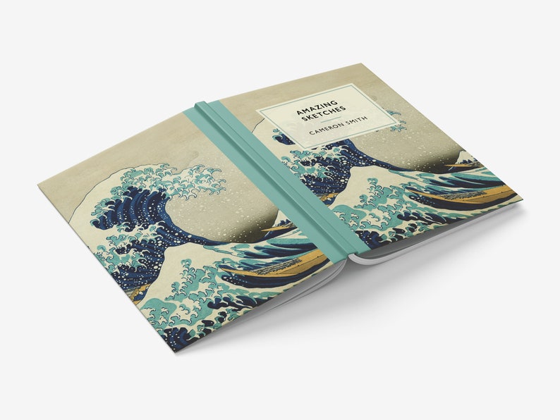 Great Wave Notebook Personalised Hokusai Japanese Classic Art - Etsy UK