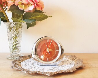 Silver Bedside Clock - Etsy