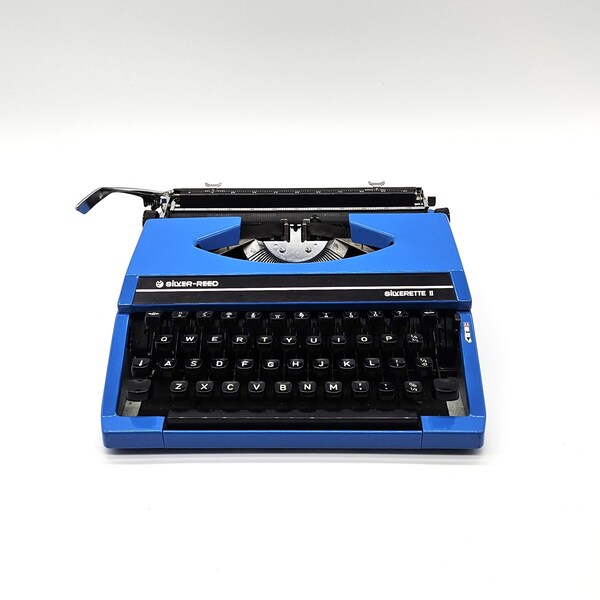 Blue Typewriter - Etsy