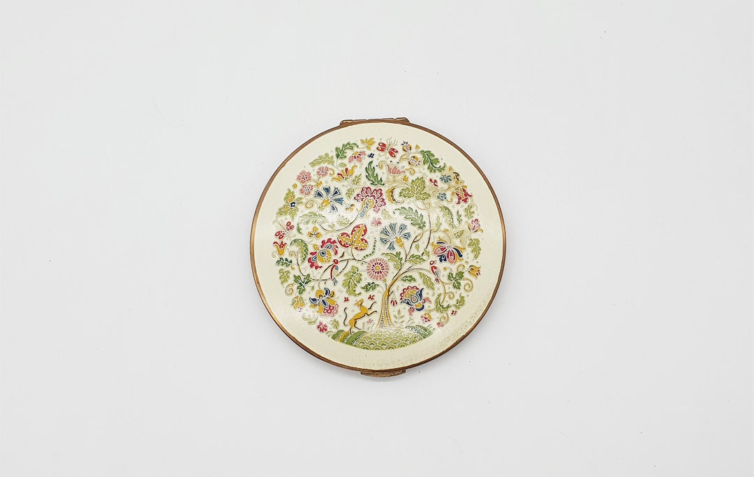 Rare Stratton Vintage Flapjack Enamel Compact, 1930s Large Powder ...