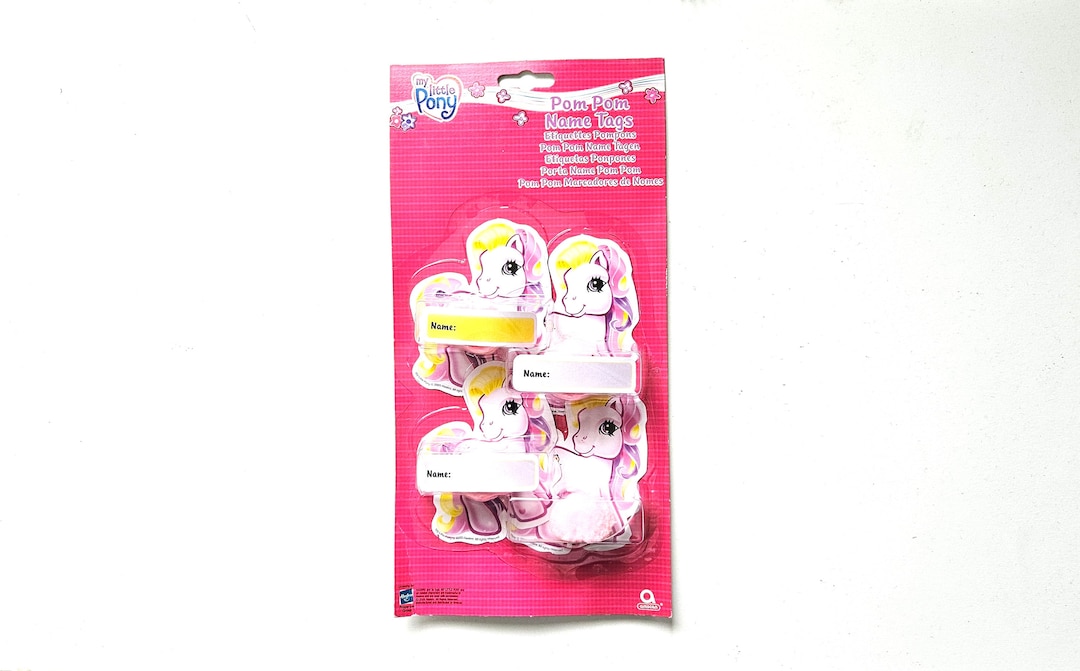 Vintage My Little Pony Pompom Name Tags Hasbro 2005 MLP G3 - Etsy