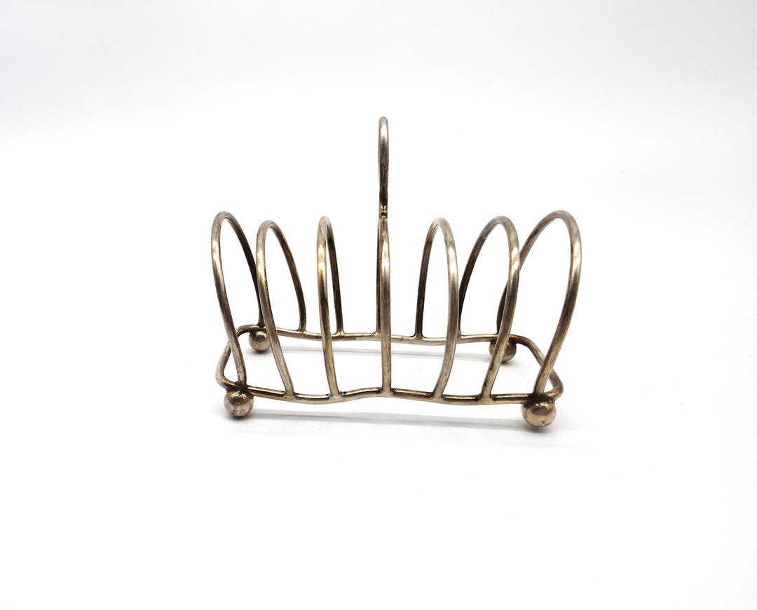 Small Vintage Harrods A1 Silver Plate Vintage Toast Rack, 6 Slice Toast ...