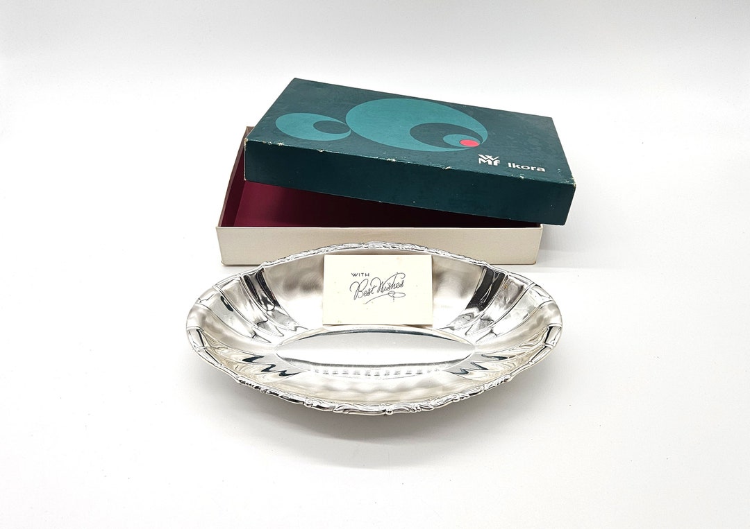 WMF Silver Plated Dish EPB, Silver Plated Fluted Bowl, Large Vintage ...