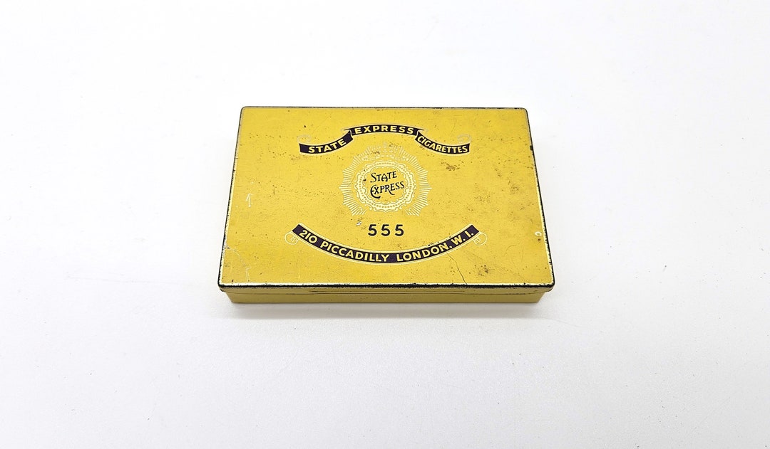 Vintage State Express 555 Cigarette Tin Case, Held 25 Cigarettes ...