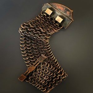 Handmade Bronze Braided Brave Men Skull Bracelet - Etsy