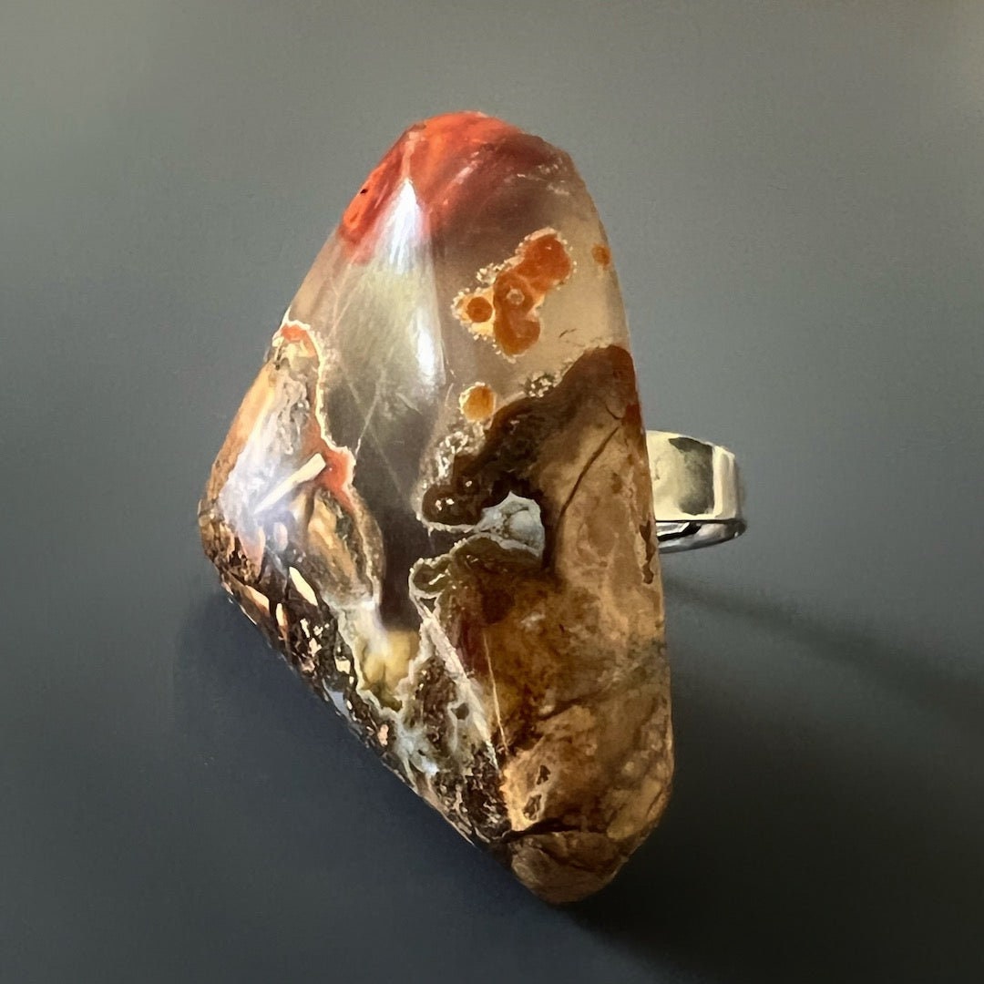 Jasper Stone Ring Handcrafted Nurturing Stone Jewelry - Etsy