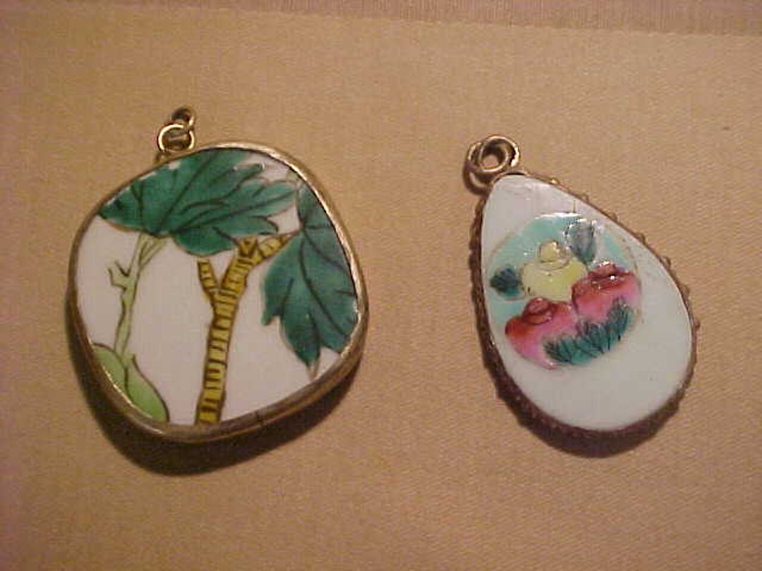 Two Ancient Chinese Pottery Shard Made Into Pendant. - Etsy