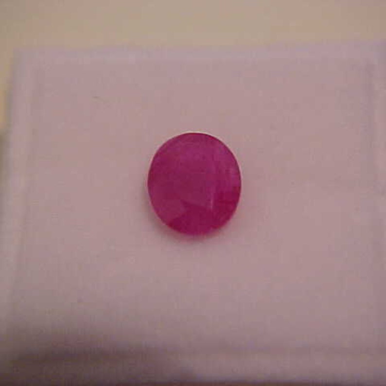 Pinkish Red Ruby Gemstone 8 X 6 MM 1.34 Carats. From Ceylon. - Etsy