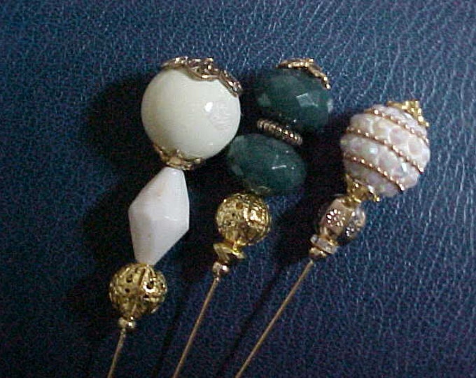 Three Fancy Formal HAT PINS Each 8 Long. FREE Shipping - Etsy