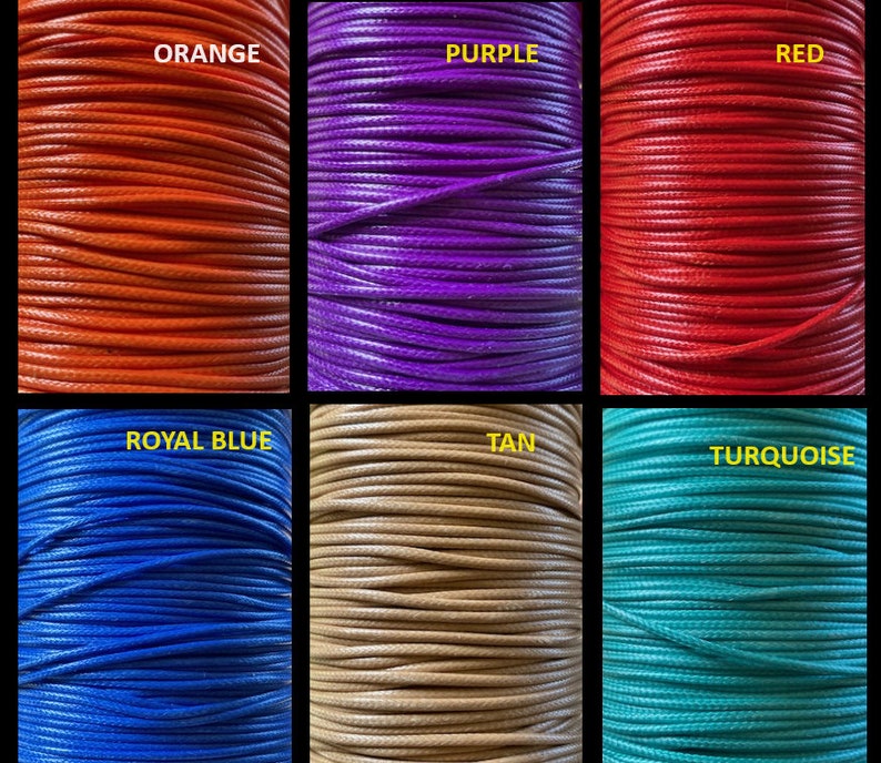 Choose Colors Set of 2 Adjustable 1.5mm Cord Bracelets - Etsy