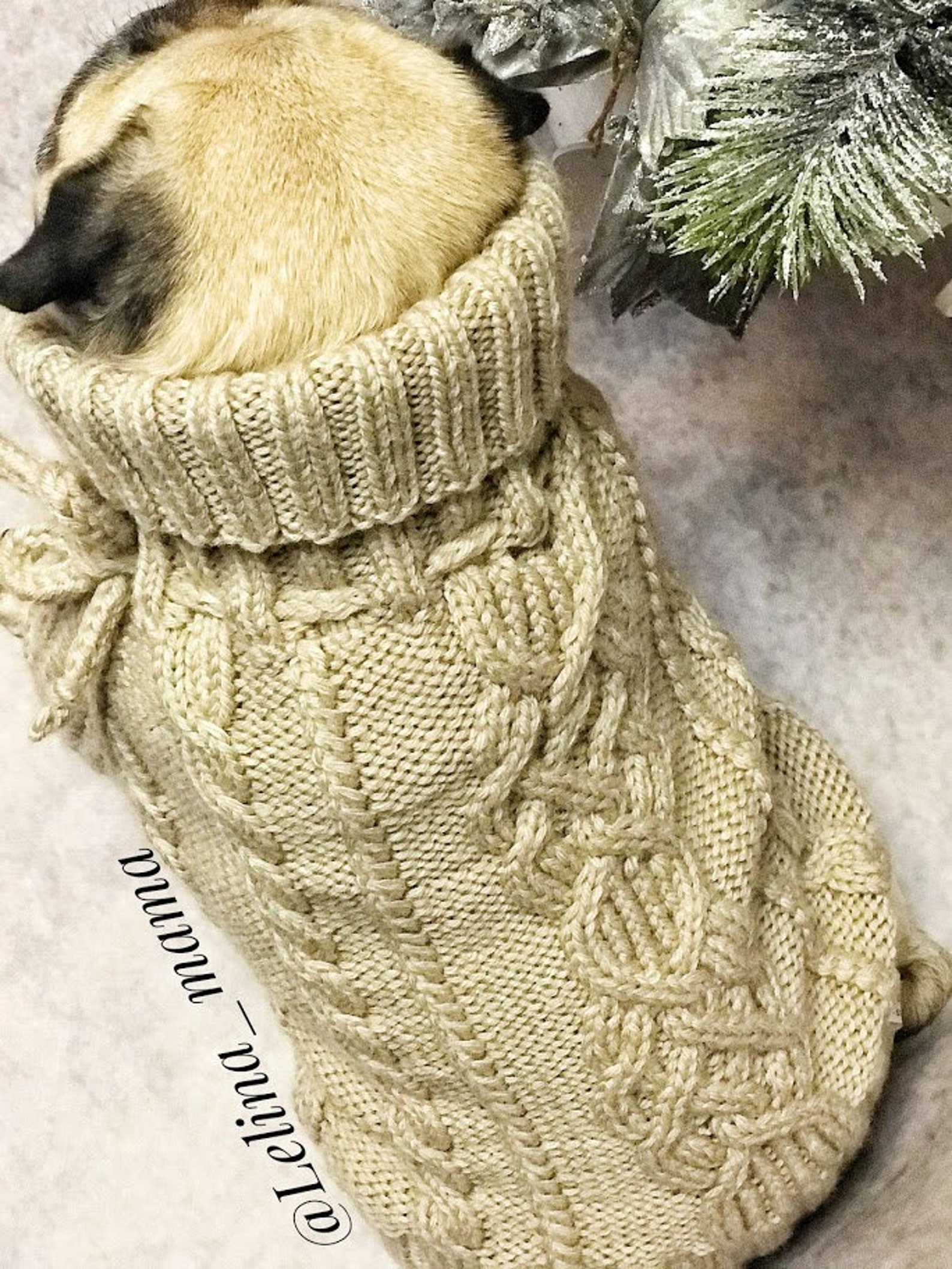 Pug clothes knitted arana sweater dog sweater bulldog | Etsy