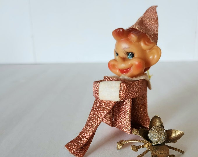 Pink & Gold Knee Hugger Elf - Etsy